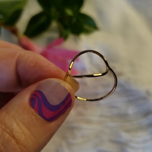 Hand Crafted | Jewelry | Gold Circle Outline Ring | Poshmark